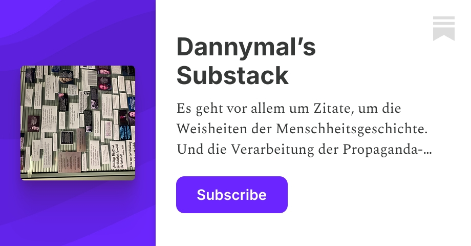 Den eigenen Weg gehen - Dannymal’s Substack
