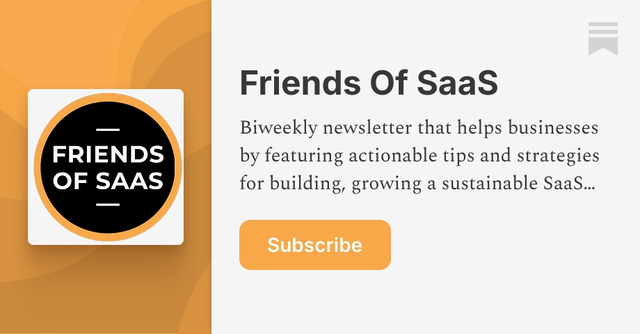 Friends Of SaaS | Substack