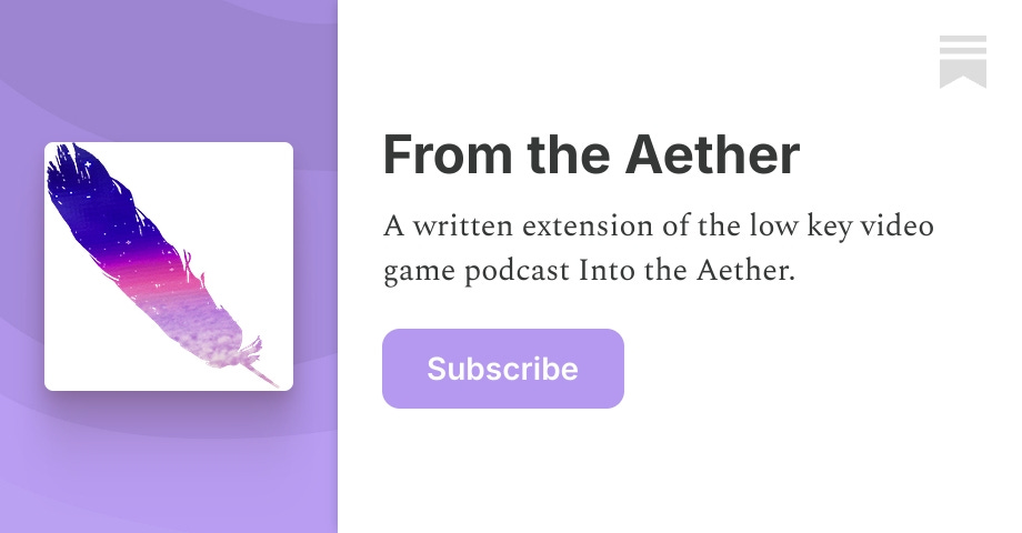 From the Aether | Into the Aether | Substack