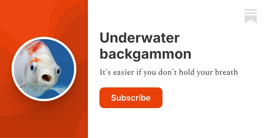 Underwater backgammon | Fish | Substack
