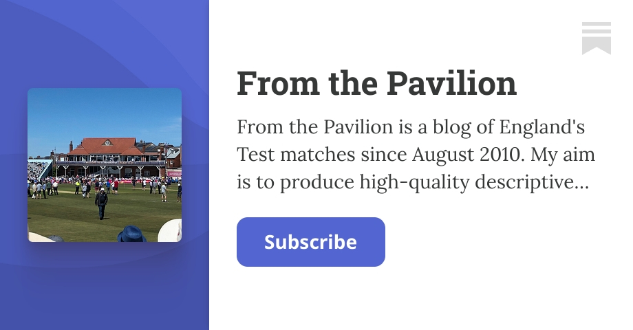 From the Pavilion | Alex Howarth | Substack