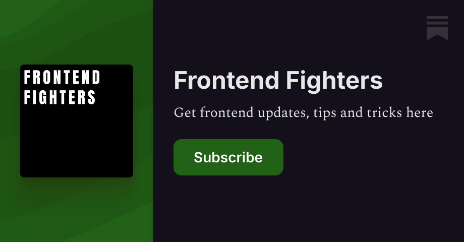 Frontend Fighters | Rounit Sinha | Substack