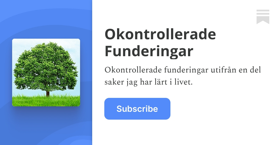 Okontrollerade Funderingar | Tommy Pettersson | Substack
