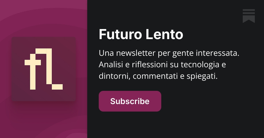 Futuro Lento | Edoardo Maggio | Substack