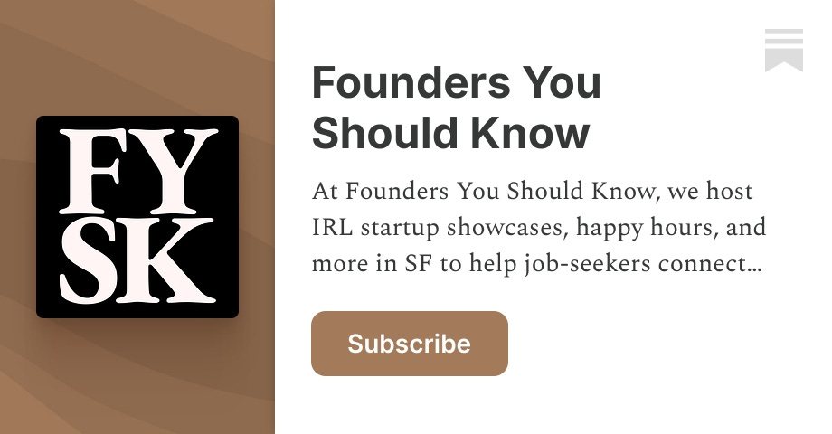 Founders You Should Know | DK | Substack