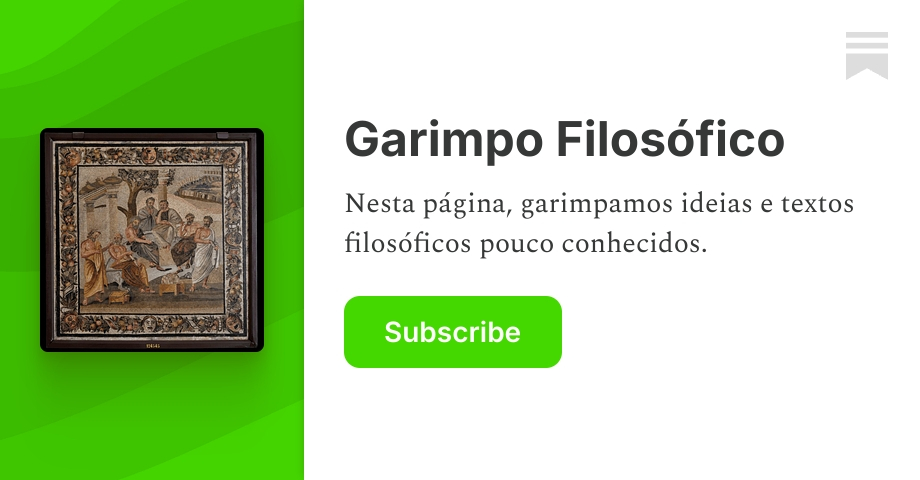 Garimpo Filosófico | Gabriel de Vitto | Substack