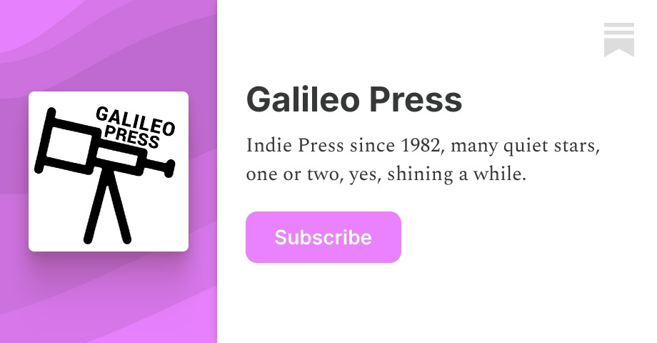 Galileo Press | Barrett Warner | Substack