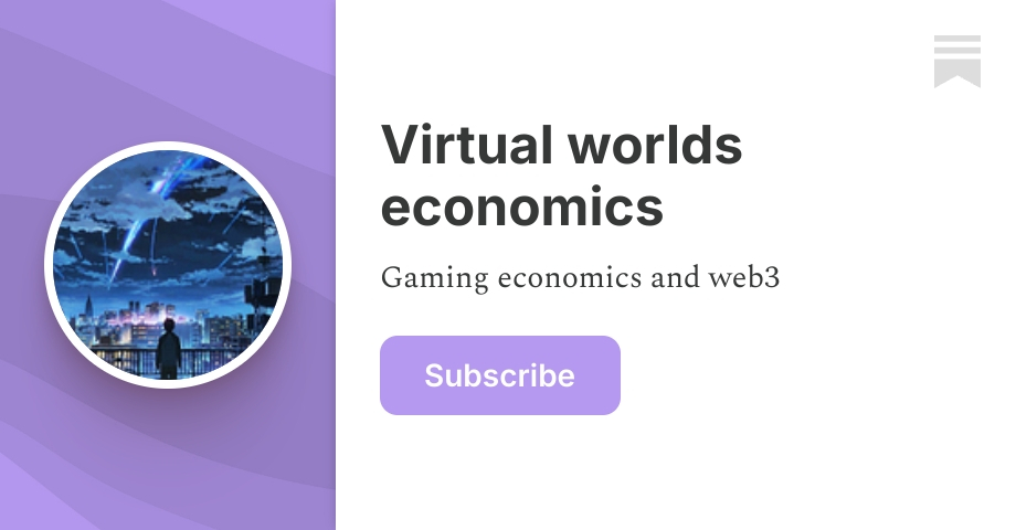 Virtual worlds economics | Manookie | Substack