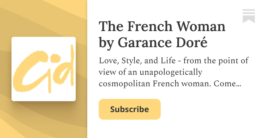 The French Woman by Garance Doré | Substack