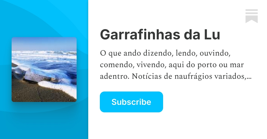 Garrafinhas da Lu | Luciana Nepomuceno | Substack