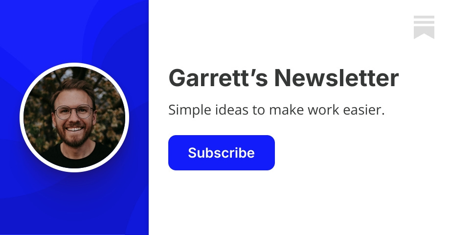 meetings - by Garrett Gatlin - Garrett’s Newsletter