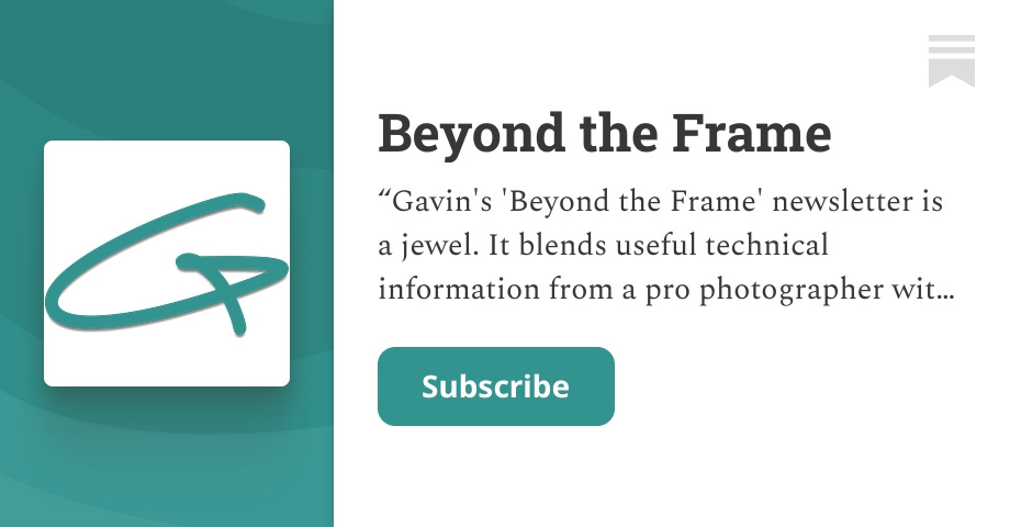 Beyond the Frame | Gavin Gough | Substack