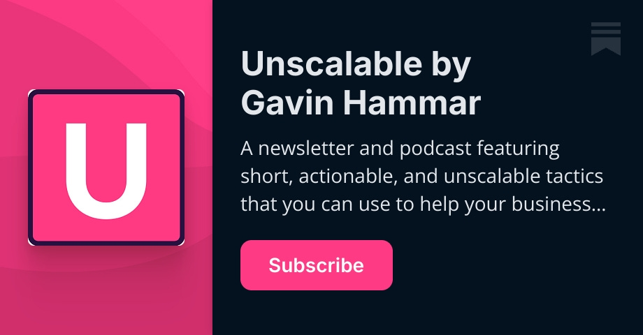 Unscalable by Gavin Hammar | Substack