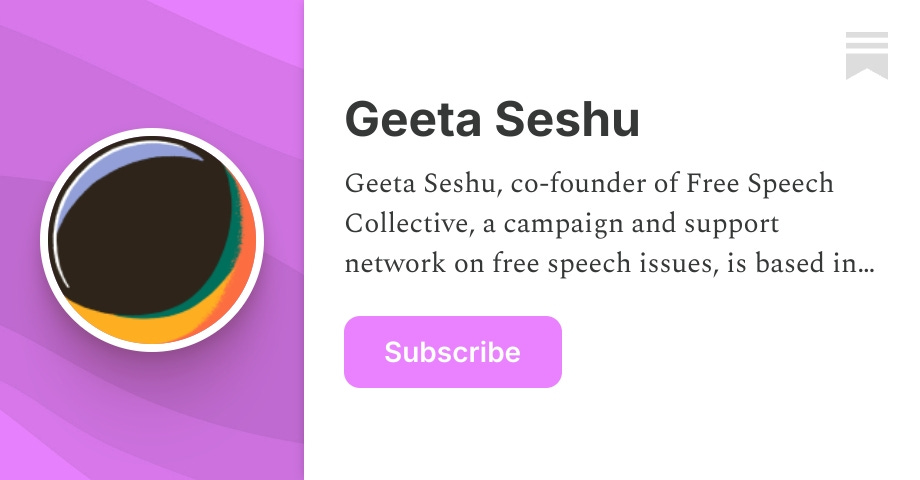 Geeta Seshu | Substack