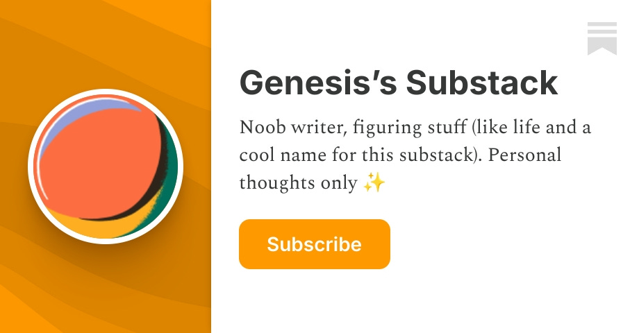 Genesis’s Substack | Substack