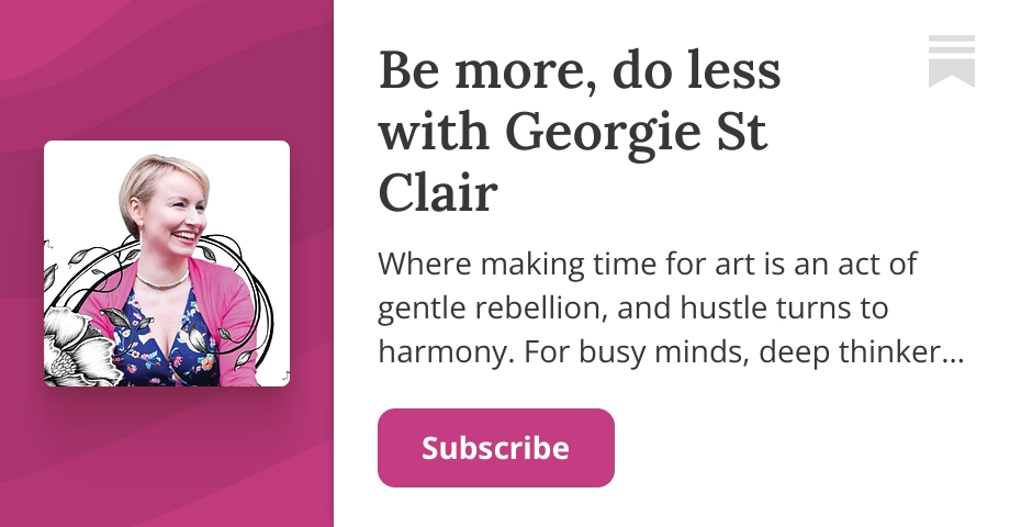 The Creative Prescription by Georgie St Clair | Substack