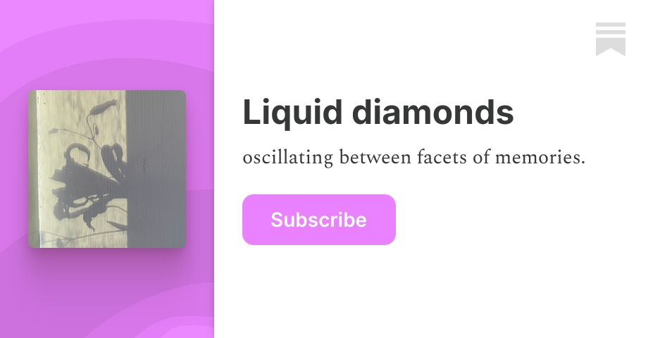 Liquid diamonds | geri wu | Substack