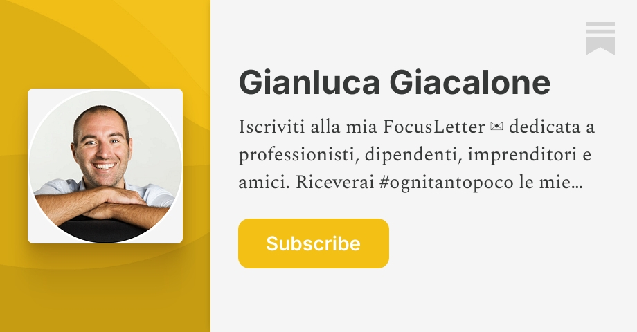 Gianluca Giacalone | Substack
