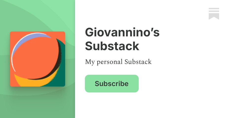 Giovannino’s Substack | Giovanni Villa | Substack