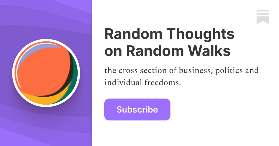Random Thoughts on Random Walks | Girish altekar | Substack