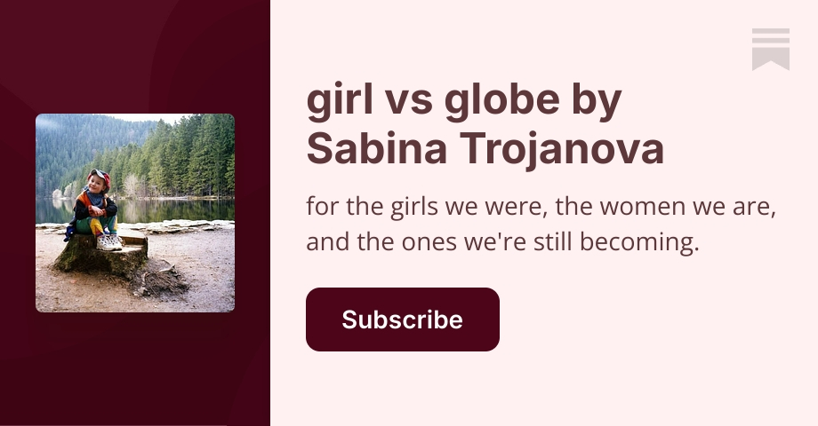 girl vs globe by Sabina Trojanova | Substack
