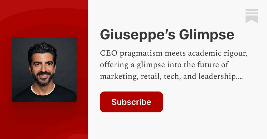 Giuseppe’s Glimpse | Giuseppe Stigliano | Substack