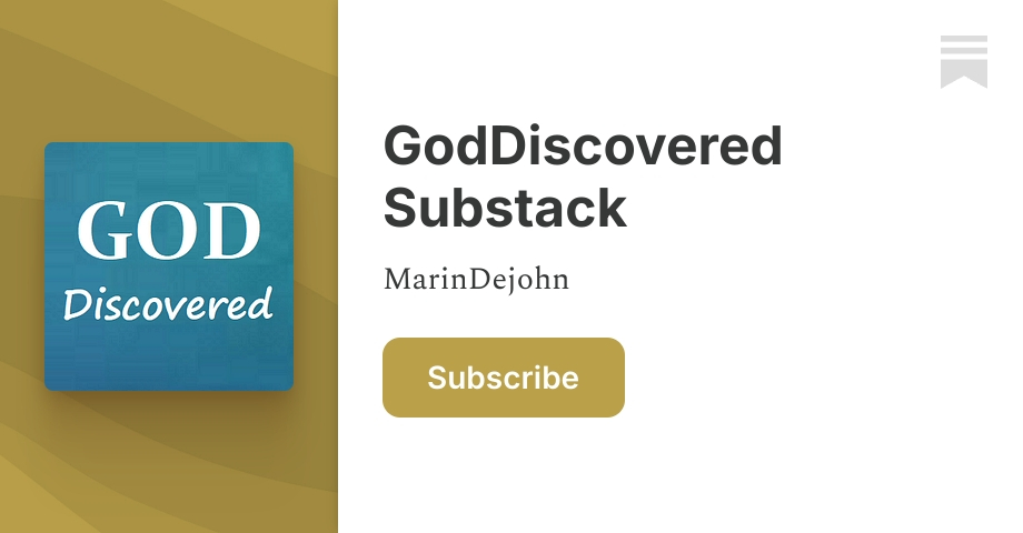 GodDiscovered Substack | Marin Dejohn | Substack