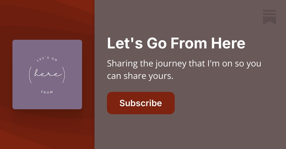 Let's Go From Here | Belle Espada | Substack