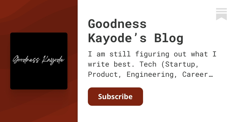 About - Goodness Kayode’s Blog