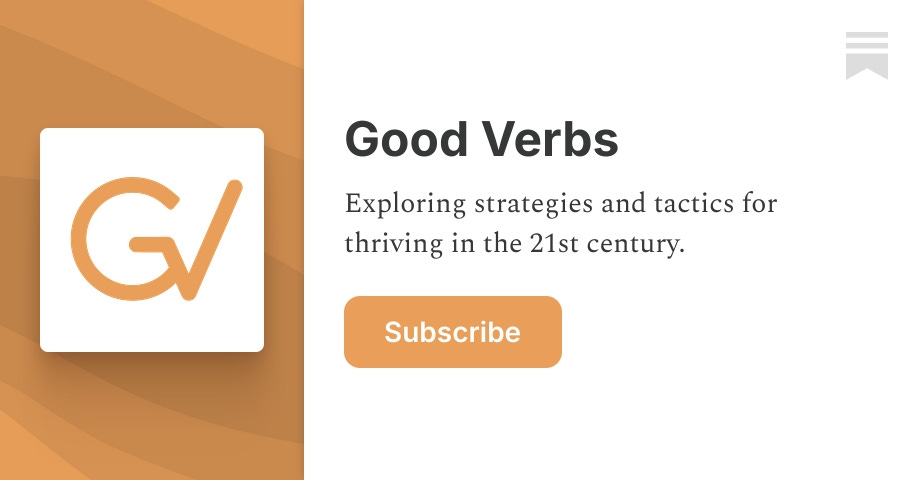 Why we're writing Good Verbs - by Marcus - Good Verbs