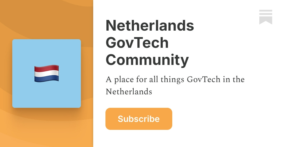 Netherlands GovTech Community | Substack