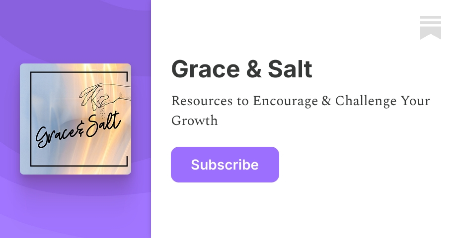 Grace & Salt | John Crosby | Substack
