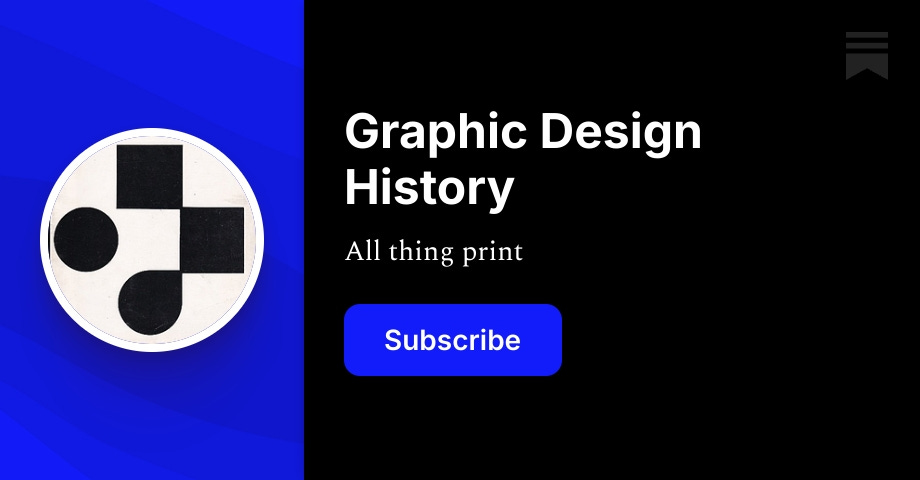 Graphic Design History | Substack