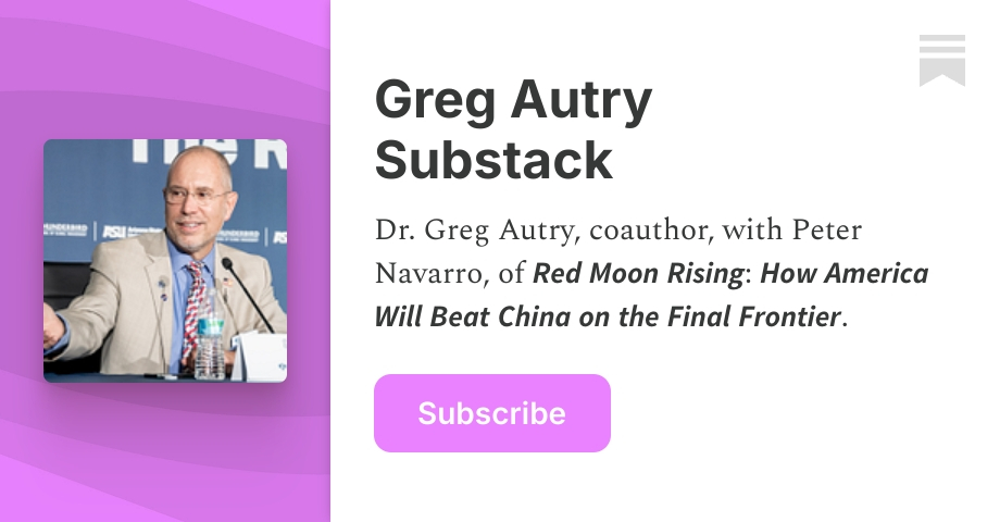 Coming soon - Greg Autry Substack