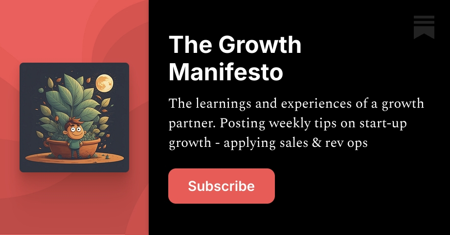 The Growth Manifesto | David Mostert | Substack
