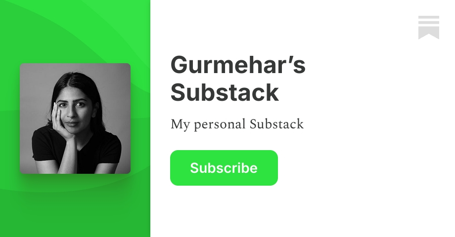 Gurmehar’s Substack | Gurmehar Kaur | Substack