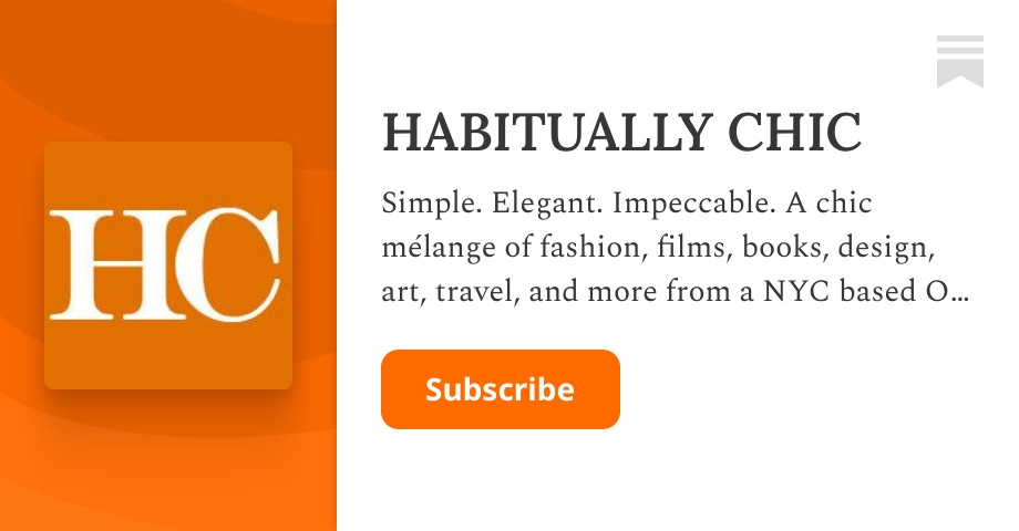 HABITUALLY CHIC | Substack