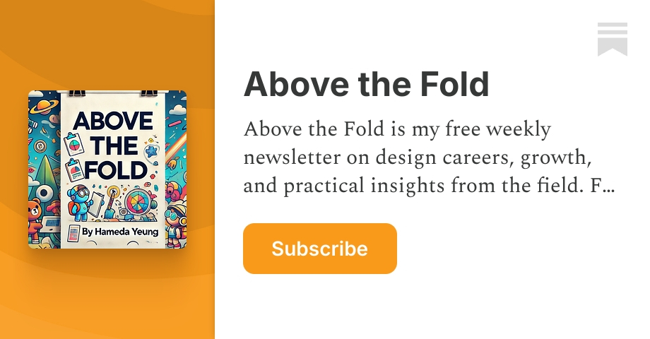 Above the Fold | Hameda | Substack