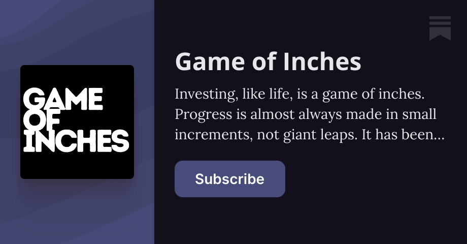 Game of Inches | Hamish Corlett | Substack