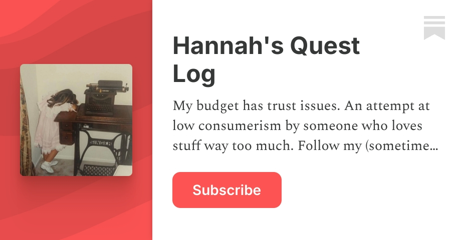 Hannah's Quest Log | Substack