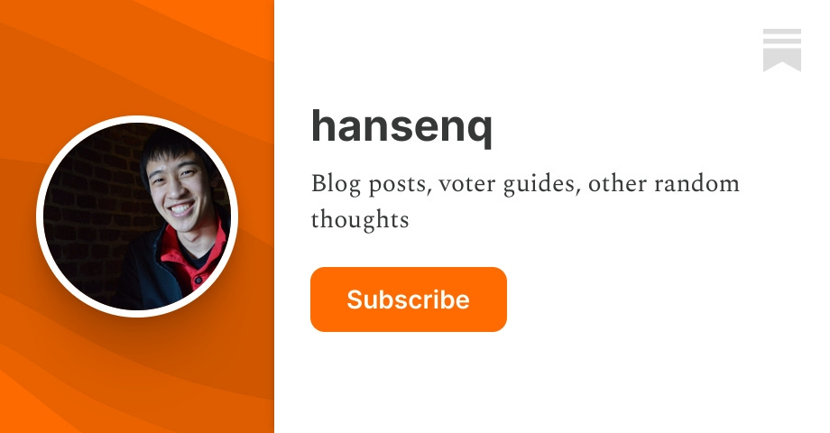 Hansen’s Newsletter | Hansen Qian | Substack