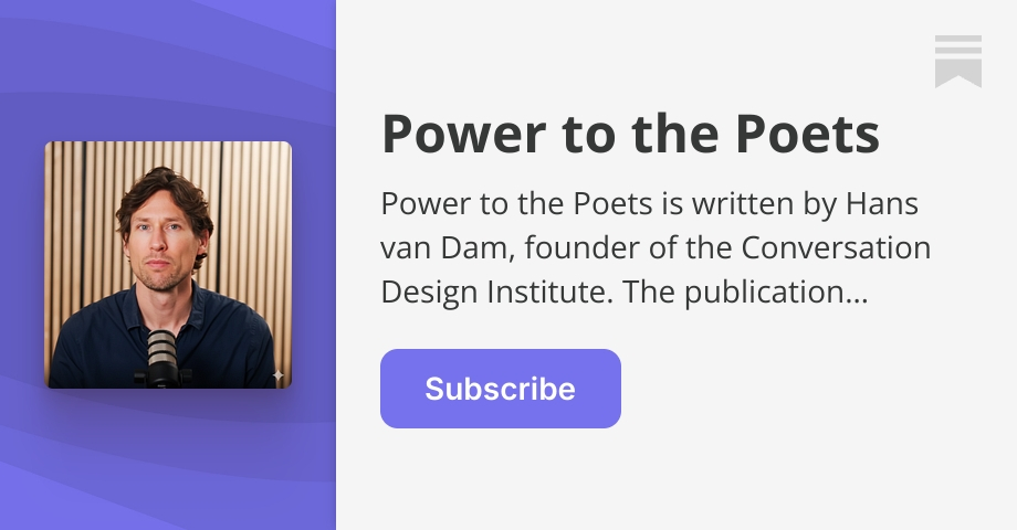 Power to the Poets | Hans van Dam | Substack