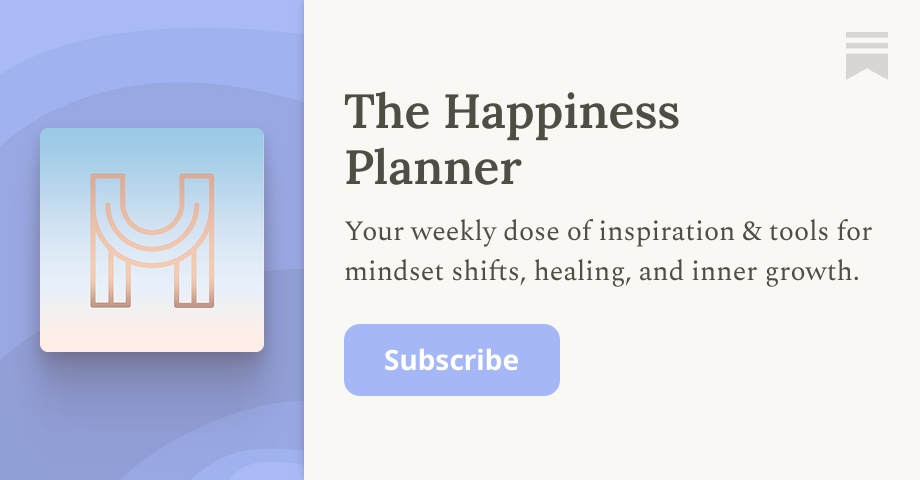 The Happiness Planner by Mo Seetubtim | Substack