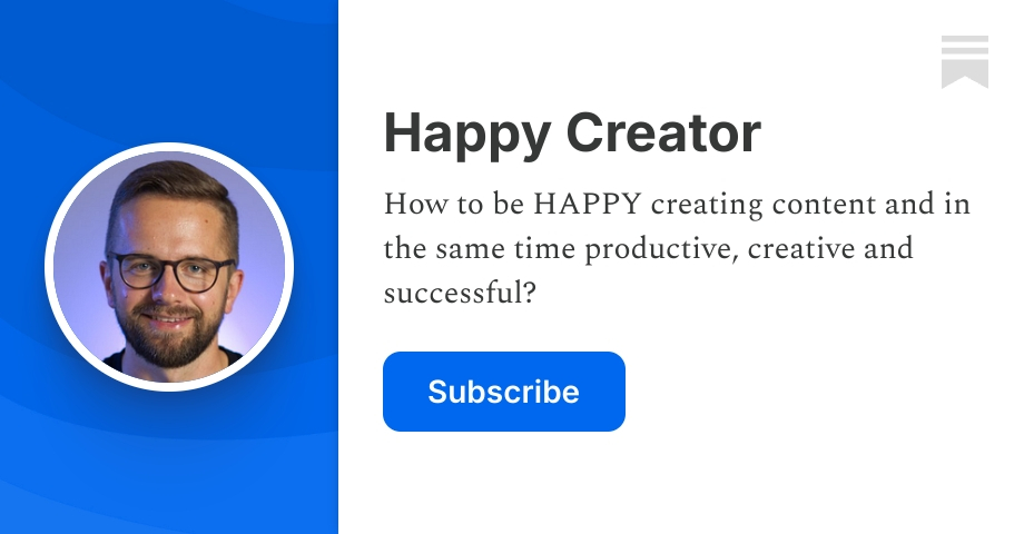 Happy Creator | Radek 🚀 | Substack