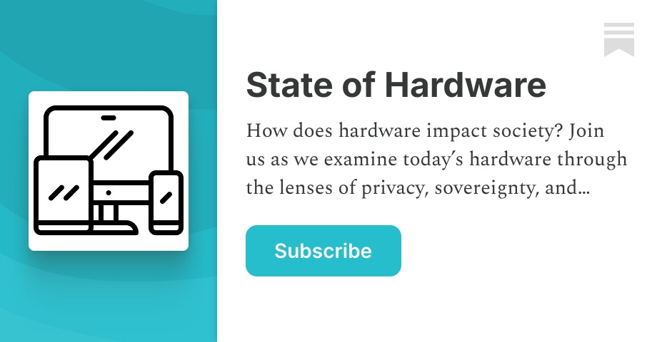 State of Hardware | Zach Herbert | Substack