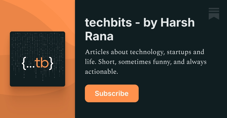 techbits - by Harsh Rana | Substack