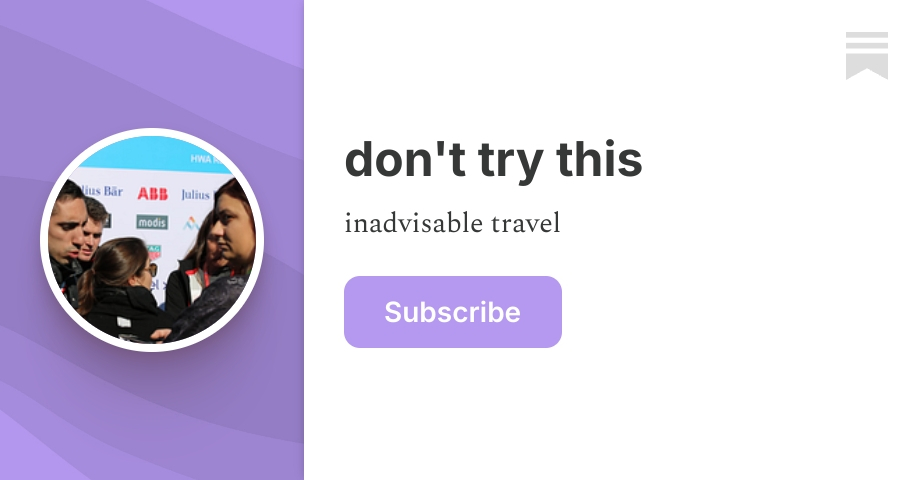 don't try this | Hazel Southwell | Substack