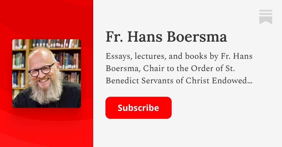 Fr. Hans Boersma | Substack