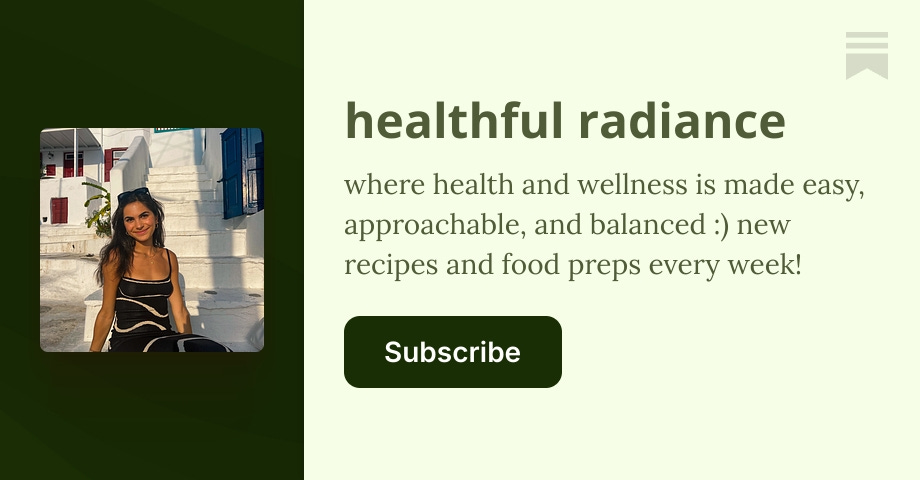 healthful radiance | angie caruso | Substack