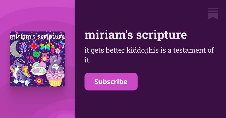 miriam's scripture | Substack